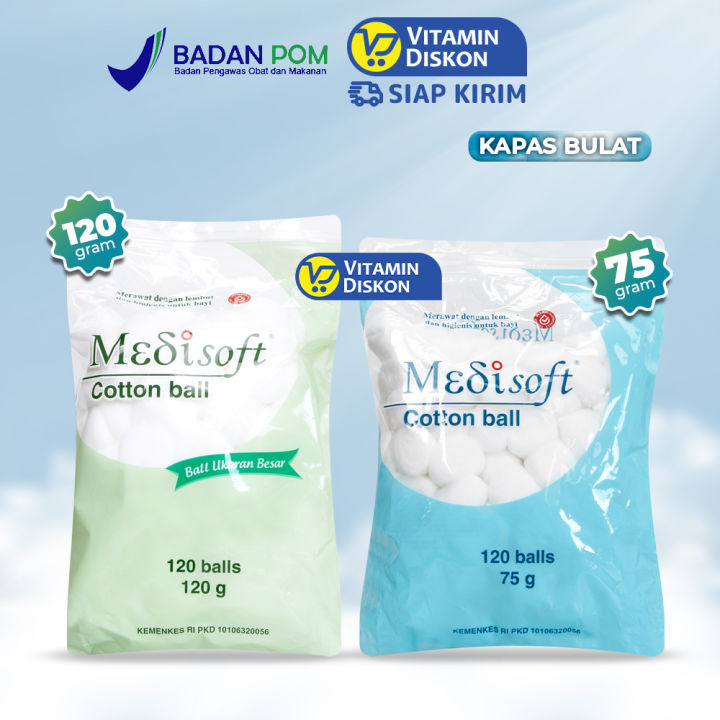 MEDISOFT COTTON BALL 120 BALLS | Lazada Indonesia