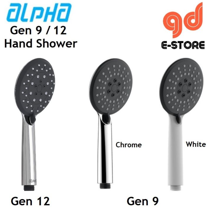 New Alpha Hand Shower Gen 9 / Gen 12 Shower Head | Lazada