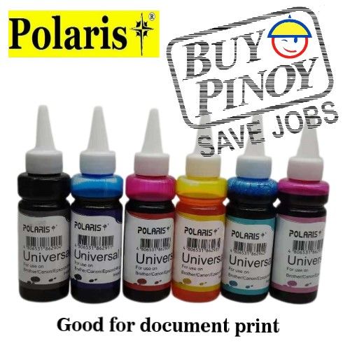 Polaris universal dye ink 100ml, use for Epson/Canon/Brother/HP/Lexmark ...