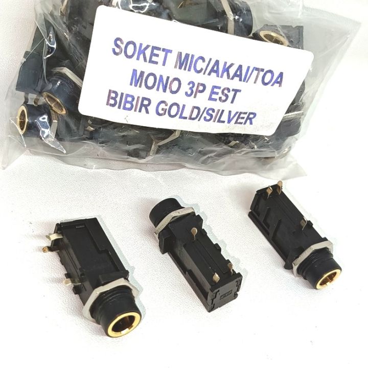 SOKET SOCKET AKAI MIC TOA 3P MONO EST PLAT KAKI TEBAL | Lazada Indonesia