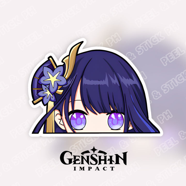Raiden Shogun | Genshin Impact | Peeker Vinyl Sticker | Lazada PH