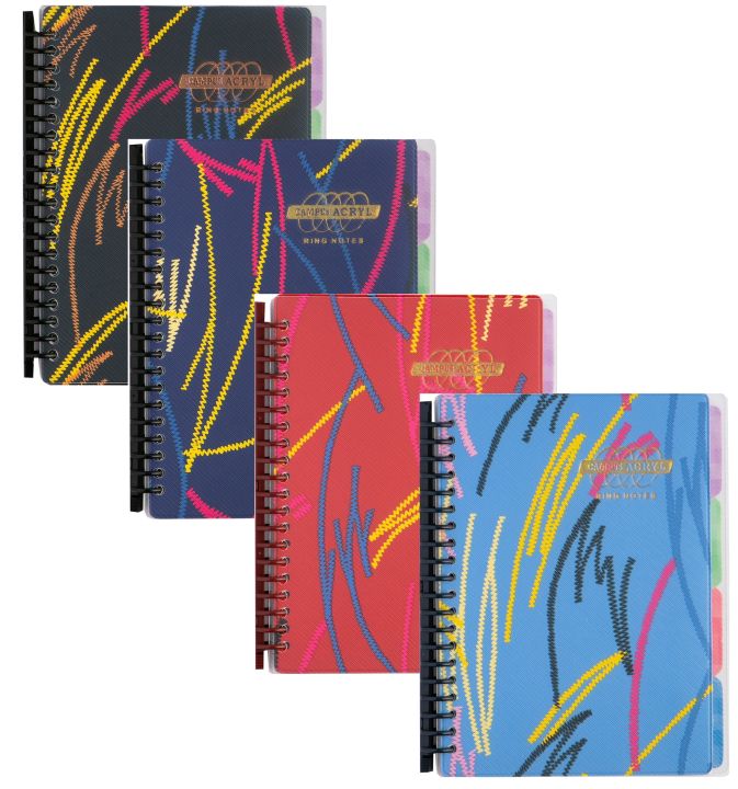 Campus Acryl Ring Notes Notebook A5 21cm x 15 cm 100leaves 103DVD ...
