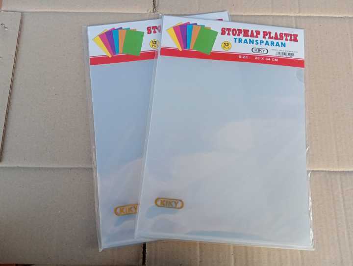 SGM - 1 Pack / 12 Lembar Map L F4 Kiky Transparan / Map Bening F4 ...
