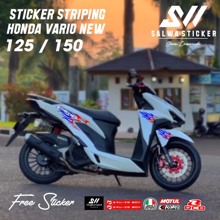 Sticker motor vario gen 1, motif api by salwa sticker | Lazada Indonesia