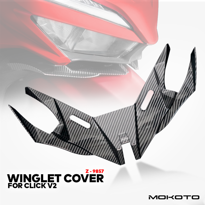 MOKOTO CLICK V2 FRONT WINGLET COVER LOWER FAIRING WIND PROTECTION FOR ...