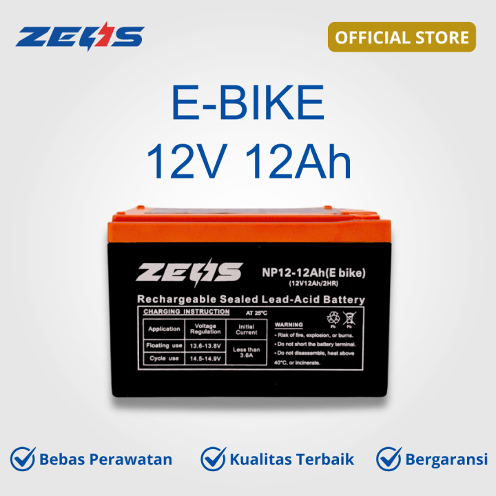 Aki kering sepeda listrik dan UPS 12V 12Ah E-BIKE VRLA | Lazada Indonesia