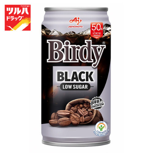 เบอร์ดี้ กาแฟปรุงสำเร็จพร้อมดื่ม แบล็ค น้ำตาลน้อย 170 มล. / Birdy Black ...