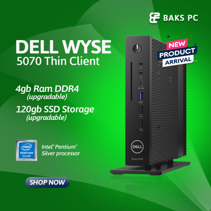 Dell Wyse 5070 Flexible Thin Client MINI PC • Intel Pentium Silver • Built-in Video card UHD 620 ...