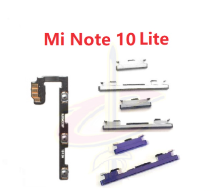 Power Button Flex for Xiaomi Mi Note 10 lite switch on off Volume ...