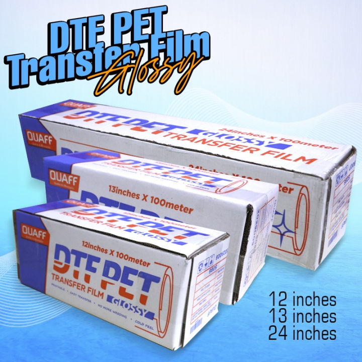 QUAFF DTF PET Transfer Film Roll Glossy / Matte (100 meters) | Lazada PH