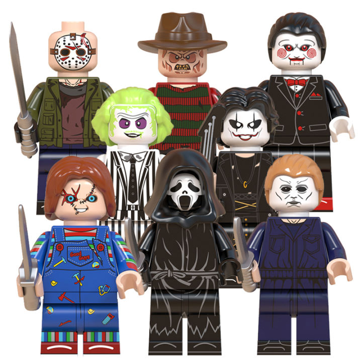 Mini Halloween Horror Gifts Block Figures Toys Zombie Jason Freddy ...