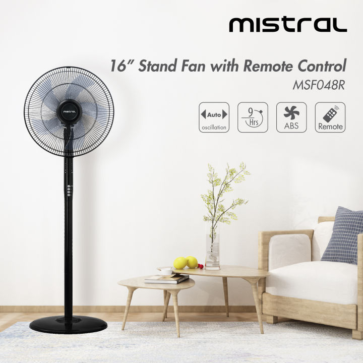 Mistral 16" 5 Blade Stand 4 Speed Fan MSF048R | Lazada