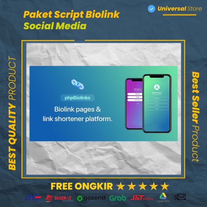 Paket Script Biolink Social Media Script Mirip Linktree Full Version Terbaru | Lazada Indonesia