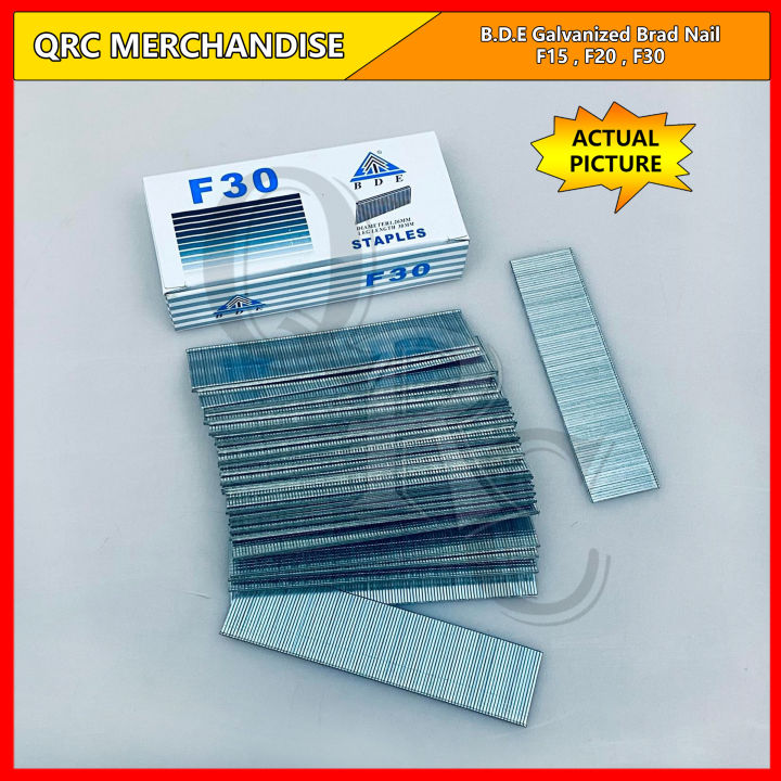 BDE High Quality Galvanized Brad Nails F15 , F20 , F25, F30, F50 ...