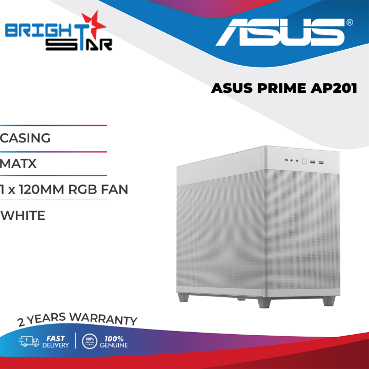 ASUS Gaming Casing Prime AP201 ( MATX | 1 x 120mm RGB Fan | 2 Years ...