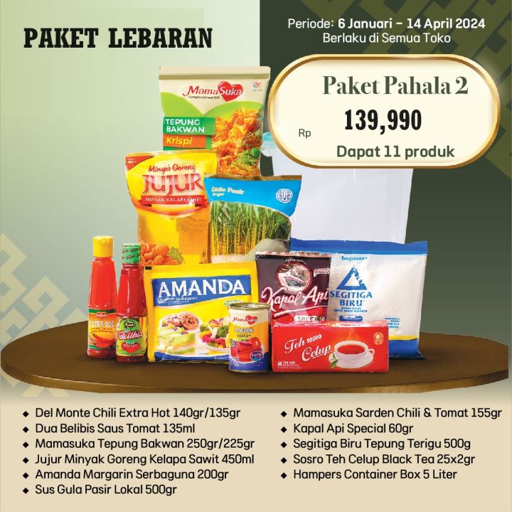 PARCEL LEBARAN IDUL FITRI ISI MAKANAN PAKET PAHALA10 PRODUK+CONTAINER ...