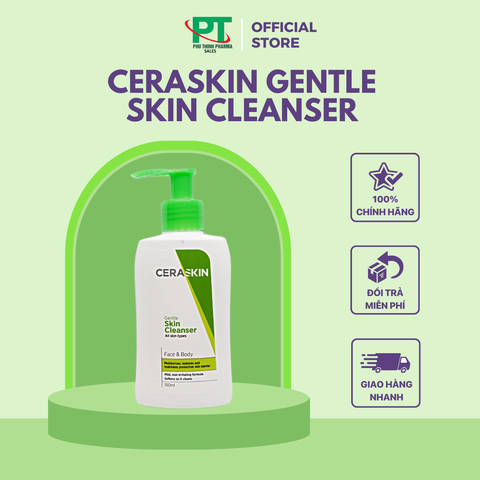 Sữa Tắm Và Rửa Mặt Không Xà Phòng Ceraskin Gentle Skin Cleanser - Dịu ...