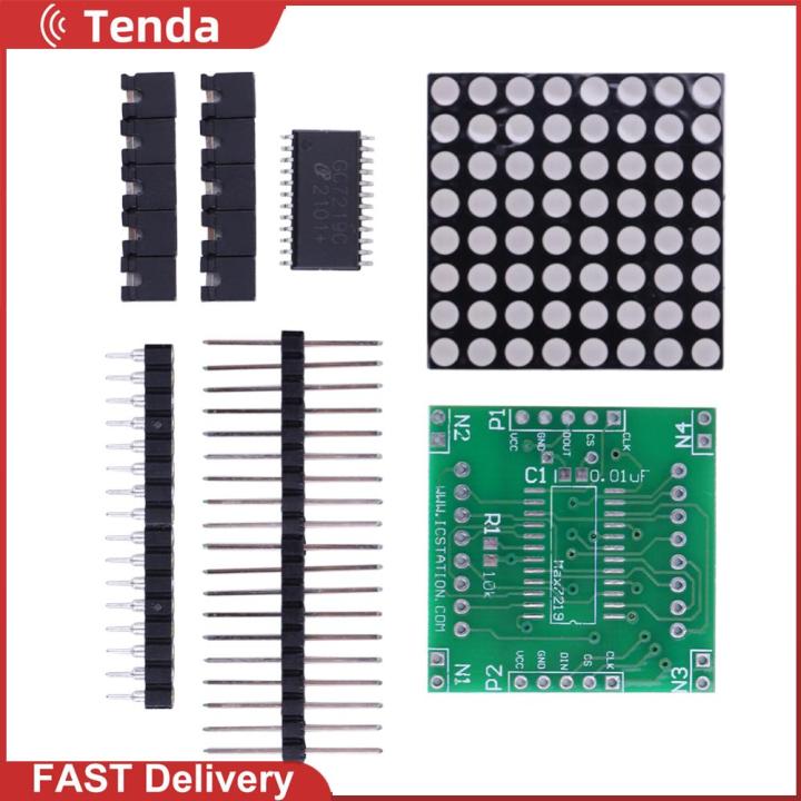 MAX7219 Dot Matrix Display Module 8 * 8 MCU Control Module Dot Matrix LED Display Module SPI ...