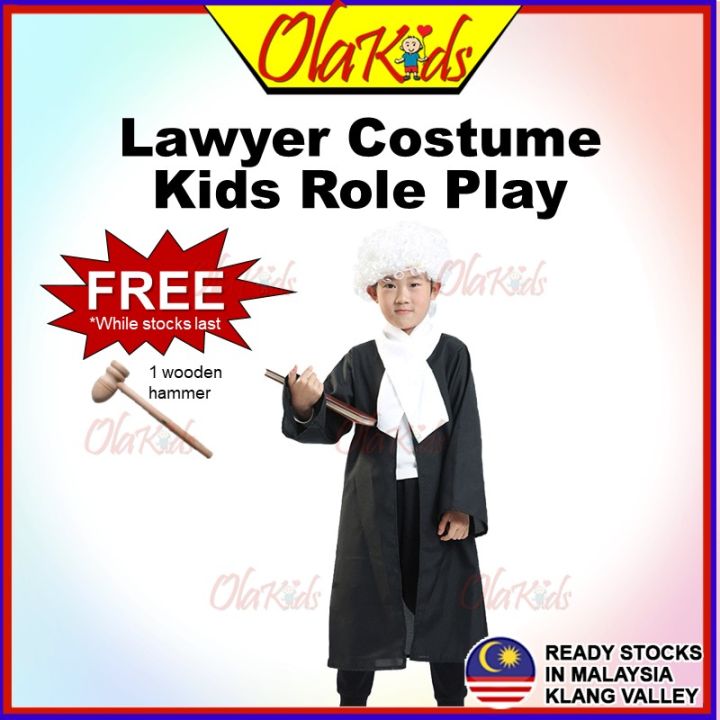 OLAKIDS Kids Lawyer Costume Role Play Pretend Play Lawyer Occupation ...