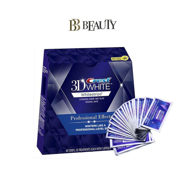 Crest 3D White Professional Effects Whitestrips (40 Strips/ 20 ...