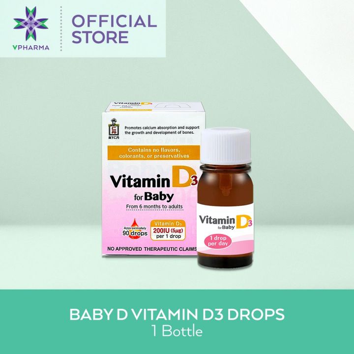 Baby D Vitamin D3 Drops for Babies by VPharma Jintan 4.2g | Lazada PH