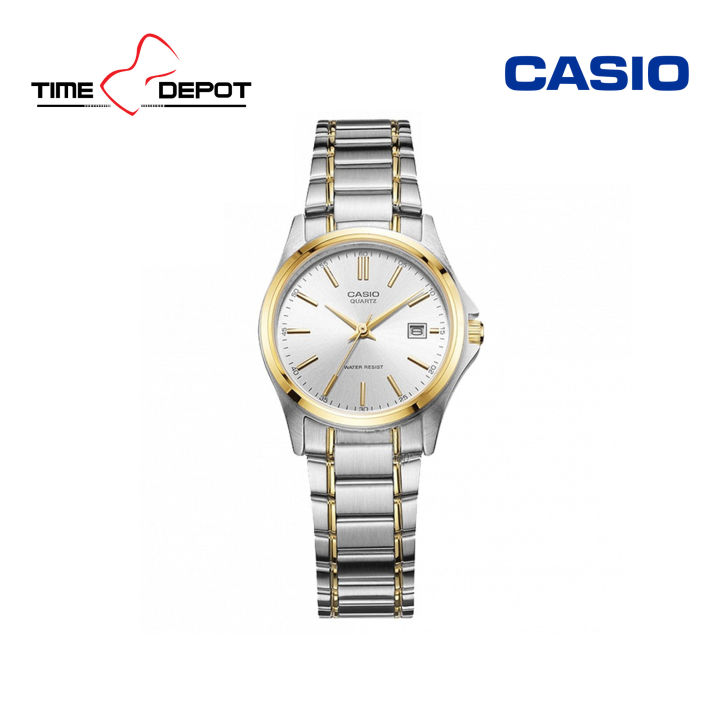 Casio LTP-1183G-7ADF Two-Tone Stainless Steel Metal Strap For Women ...