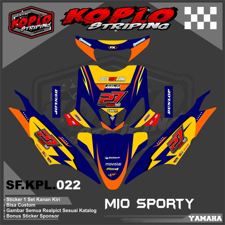 Stiker Decal Full Body Motor Yamaha Mio Sporty - Sticker Decal Full ...