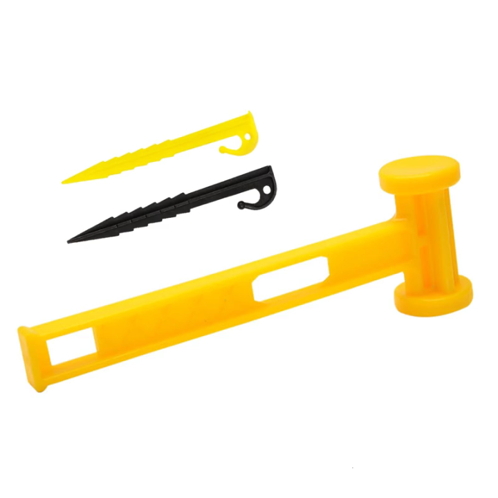 Plastic Ground Peg Tent Anchors with Hammer Heavy Duty Tent Peg ...