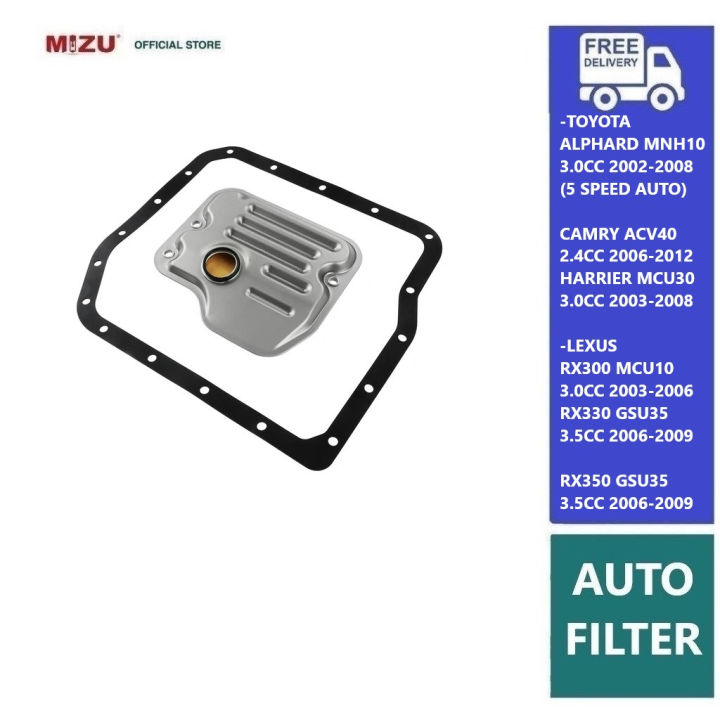 MIZU AUTO FILTER 35330-08010 TOYOTA ALPHARD MNH10 3.0 5 SPEED AUTO ...