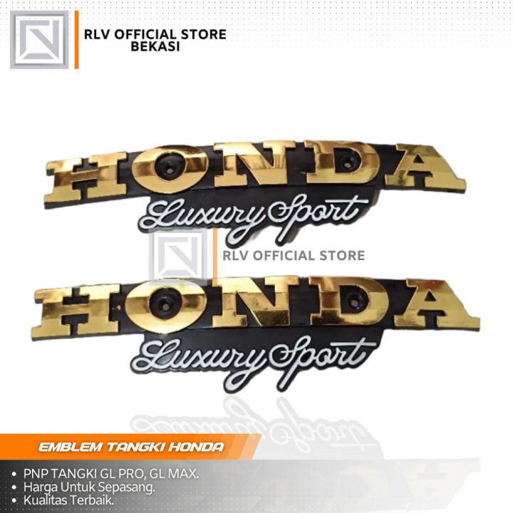 Logo emblem tengki tangki honda gl pro glpro gl max kanan kiri | Lazada ...