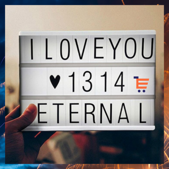 E-STORE Light box Cinematics Letter box Light Greetings Led Light DIY ...