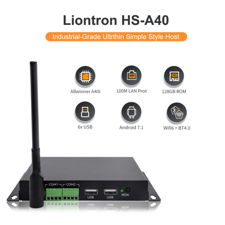 Liontron HS-A40 Portable Industrial Mini PC Allwinner A40i 4 Core Full Function Desktop Computer ...