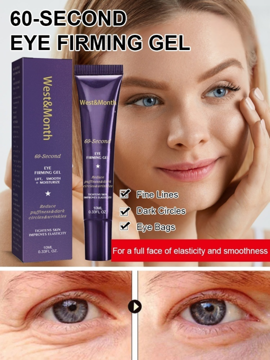60-Second Eye Firming Gel Repair Puffiness Remove Dark Circles Eye Bags ...