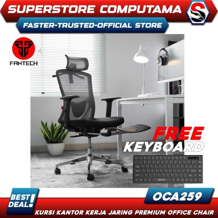 Fantech OCA259|OC-A259 Kursi Kantor Kerja Jaring Premium Office Chair ...