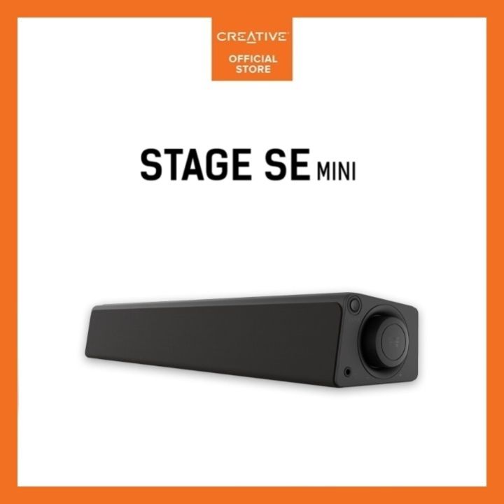 Creative Stage SE Mini Compact Under-Monitor Soundbar with Bluetooth 5. ...