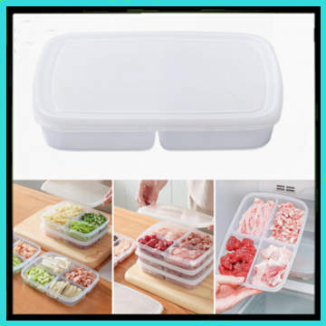 Meat fish Food Drain Keep Fresh Refrigerato Fridge Frozen 4 Grids ...
