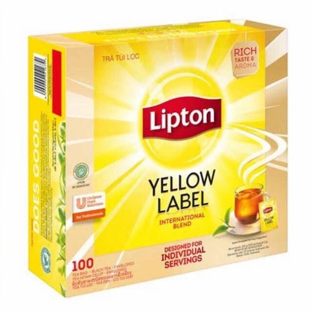 Lipton Yellow Label Tea Teh No Envelope isi 100 sheet x 2gr | Lazada ...