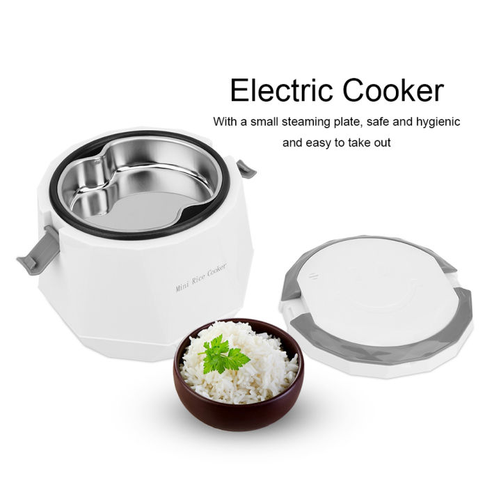 【100% Original】12V 100W 1.6L Portable Electric Mini Rice Cooker Lunch ...
