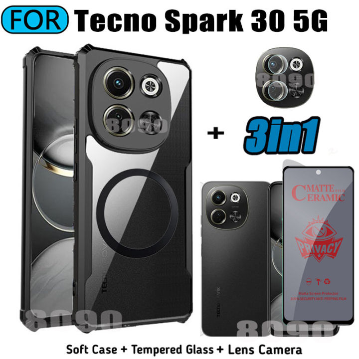 Tecno Spark 30 5G Shockproof Phone Case Tecno Spark 30 Pro Spark 30C Casing With Magnetic ...