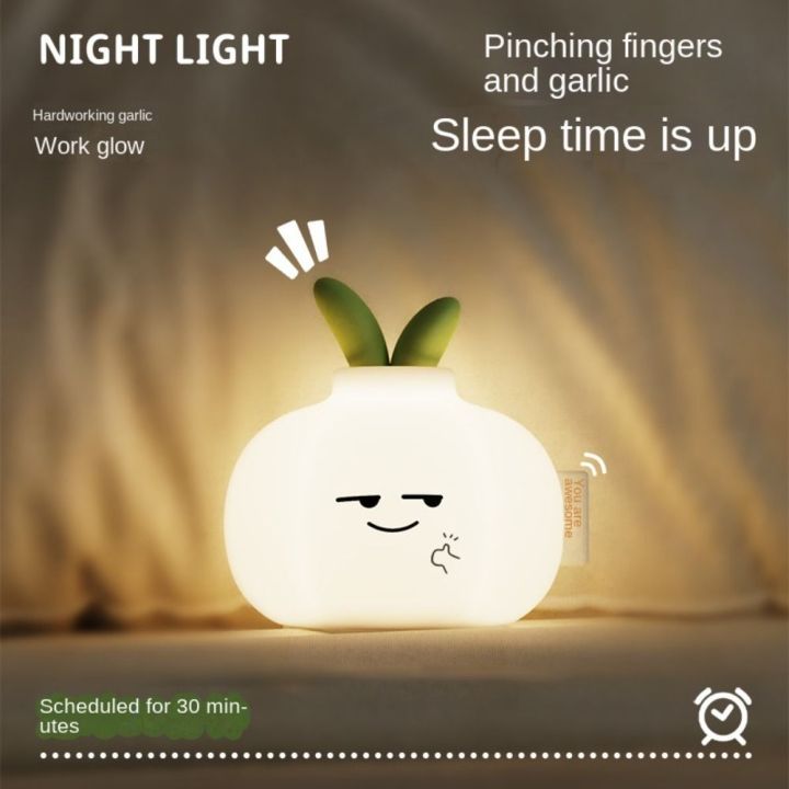 WEIYA ตกแต่งเดสก์ท็อป ไฟกลางคืนซิลิโคน Onin ยูเอสบี ไฟอ่อนๆ ไฟกลางคืน ...