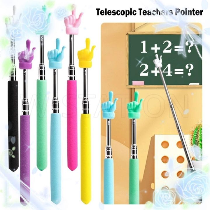 Telescopic Teachers Pointer Rod Finger Design Retractable Teaching ...