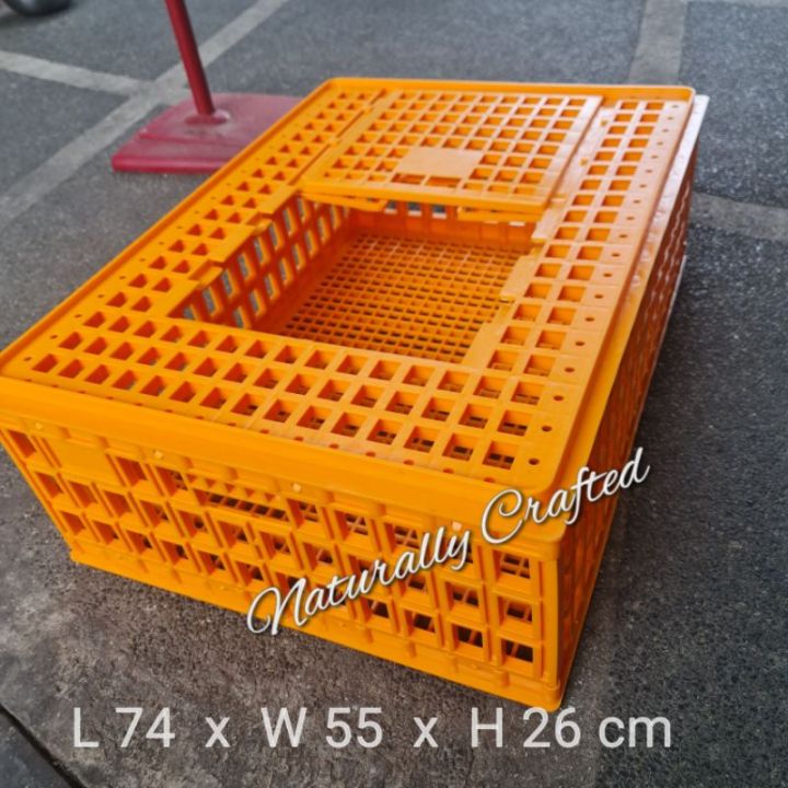 HEAVY DUTY HDPE MATERIAL POULTRY CHICKEN TRANSPORT CRATE CAGE | Lazada PH