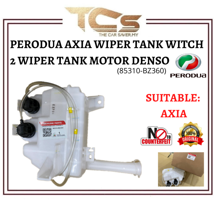 ORIGINAL PERODUA AXIA WIPER TANK WITCH 2 WIPER TANK MOTOR DENSO(85310 ...