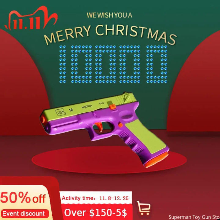 Glock 1911 Soft Bullet Toy , Continuous Shot Ejection, Empty Hanging ...