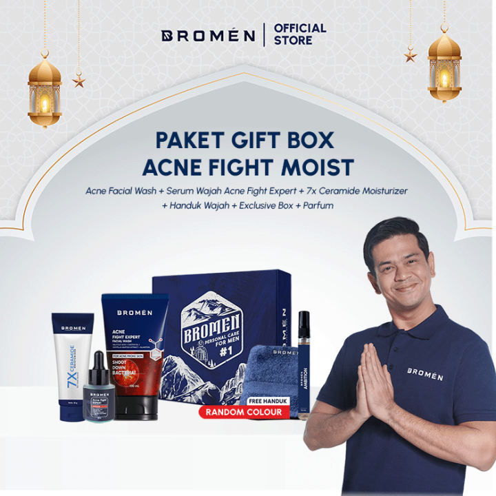 BROMEN GIFT BOX - ACNE BOOSTER ( Acne Facial Wash 100ml + Acne Serum ...