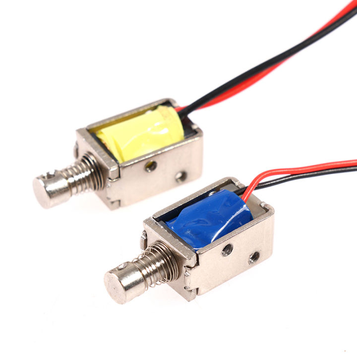 Johor DC 3V 5V 6V 9V 12V Push-Pull Solenoid Through Type Electromagnet ...