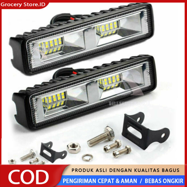 Lampu LED Tembak Sorot 48 Titik Mata 200 Watt Offroad 200Watt 200W ...
