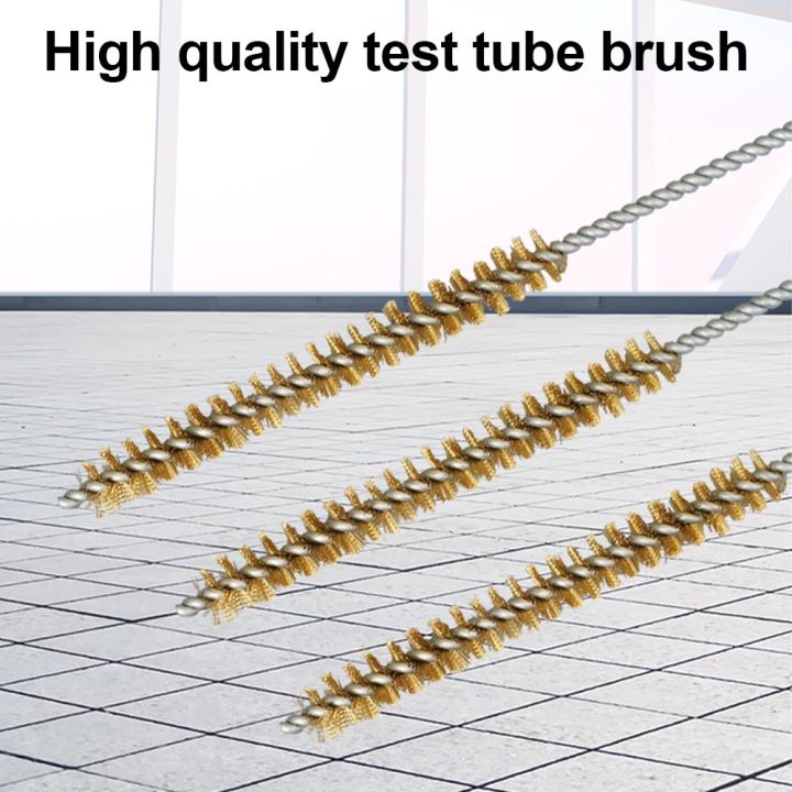 Copper Wire Pipeline Brush Metal Surface Derusting Polishing Decontamination Bristles Round Long ...