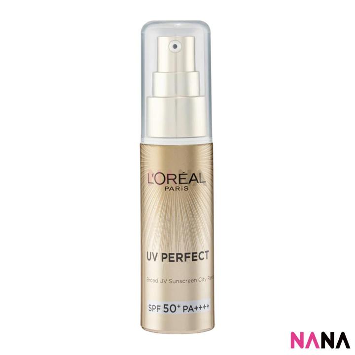 L'OREAL UV Perfect Broad UV Sunscreen City Resist SPF50+ PA++++ 30ml | Lazada PH