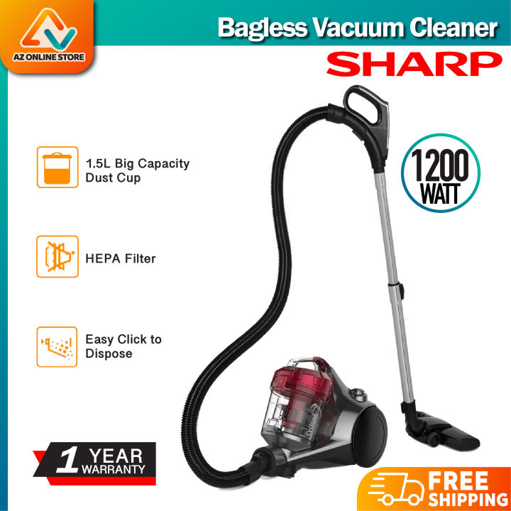 Sharp 1200W Bagless Vacuum Cleaner EC-C1219S / ECC1219 / EC-C1219 吸尘机 ...